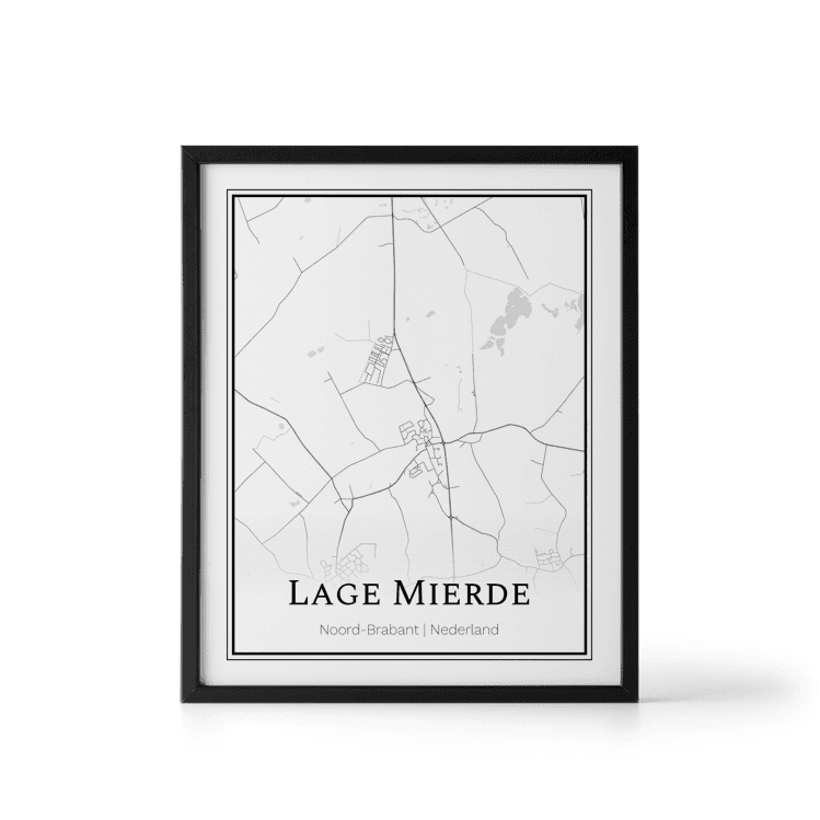 Plattegrond Lage Mierde poster - Where It Happened