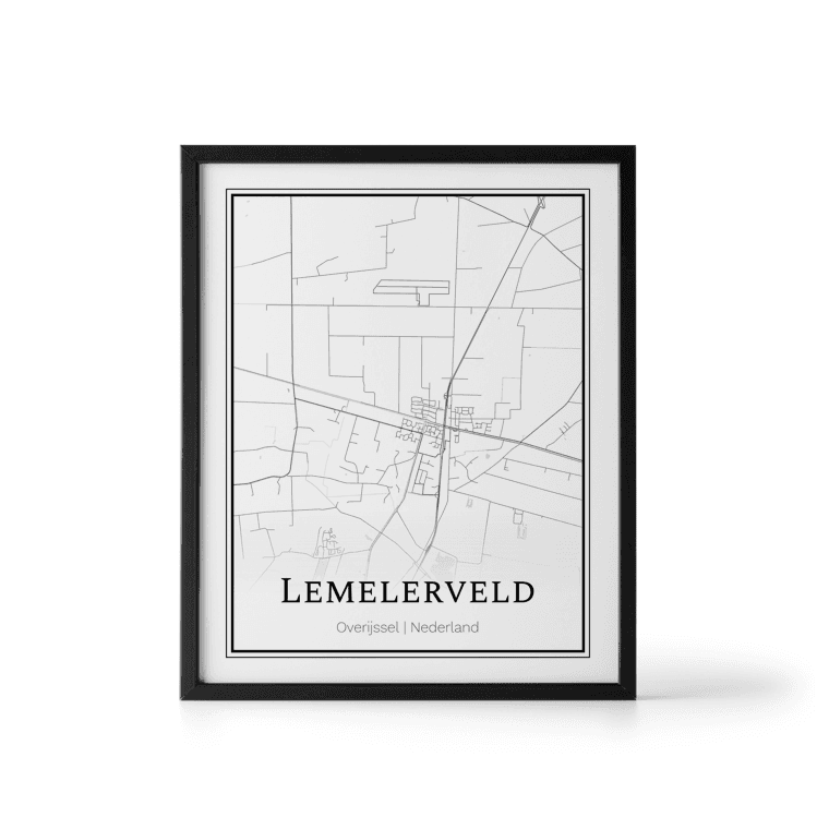 Plattegrond Lemelerveld poster - Where It Happened