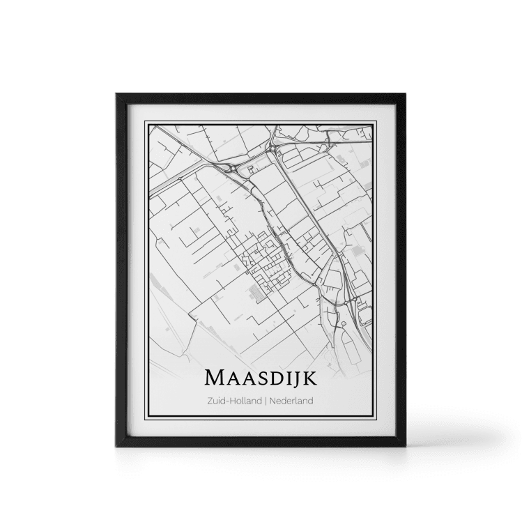 Plattegrond Maasdijk poster - Where It Happened