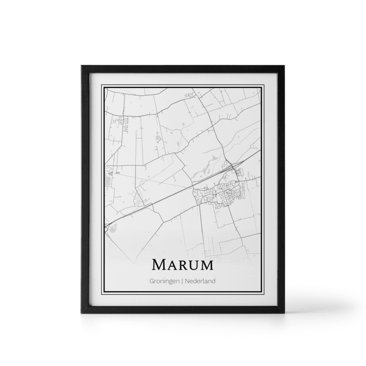 Plattegrond Marum poster - Where It Happened