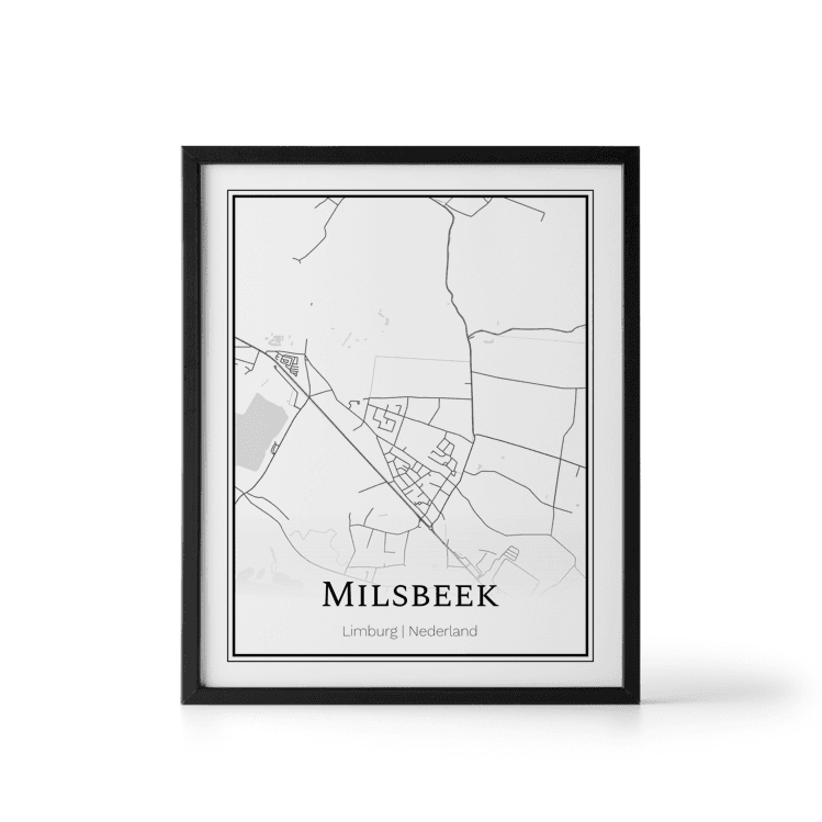 Plattegrond Milsbeek poster - Where It Happened
