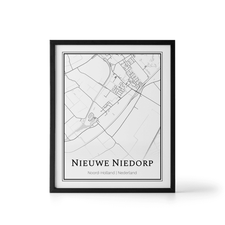 Plattegrond Nieuwe Niedorp poster - Where It Happened