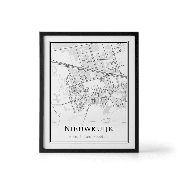 Plattegrond Nieuwkuijk poster - Where It Happened