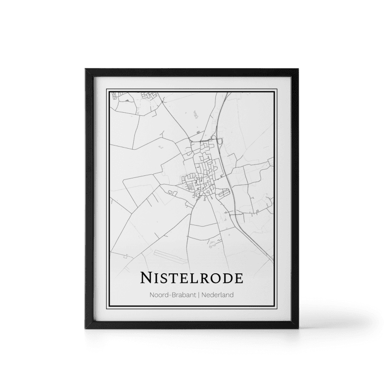 Plattegrond Nistelrode poster - Where It Happened