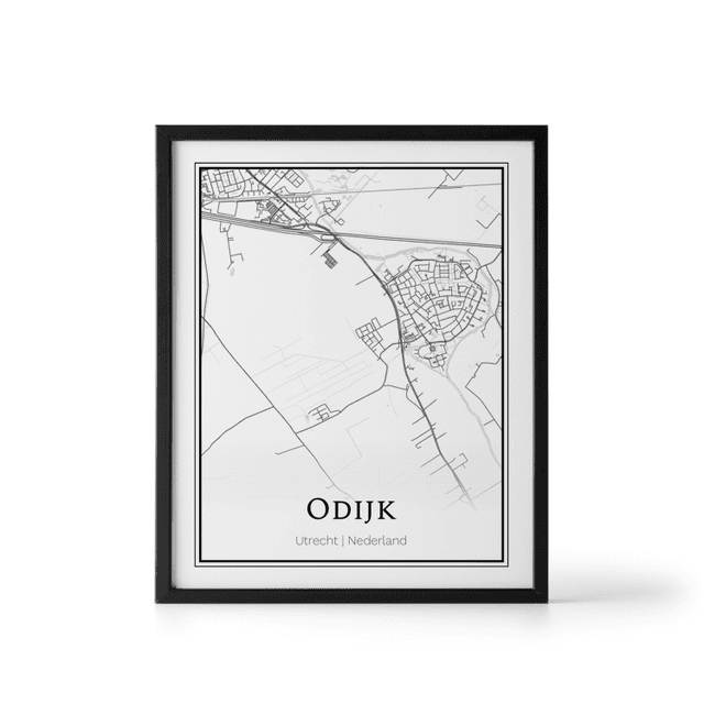 Plattegrond Odijk poster - Where It Happened