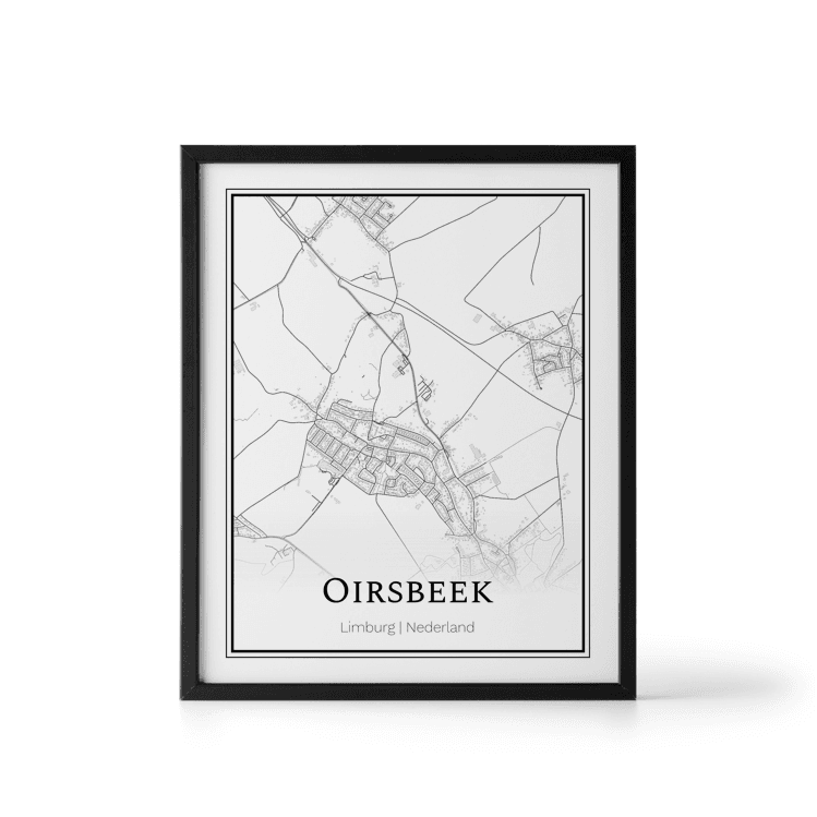 Plattegrond Oirsbeek poster - Where It Happened