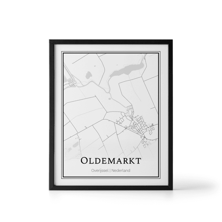 Plattegrond Oldemarkt poster - Where It Happened