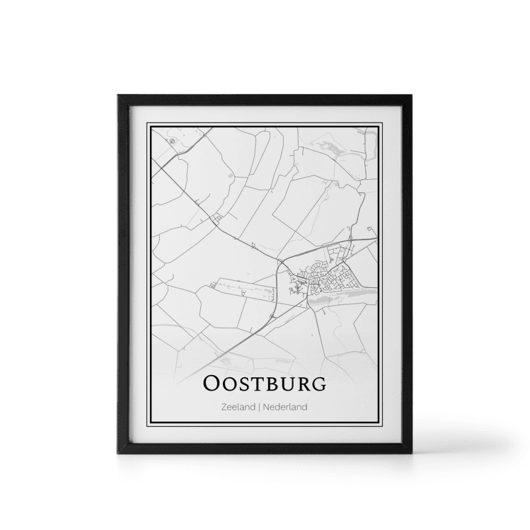 Plattegrond Oostburg poster - Where It Happened