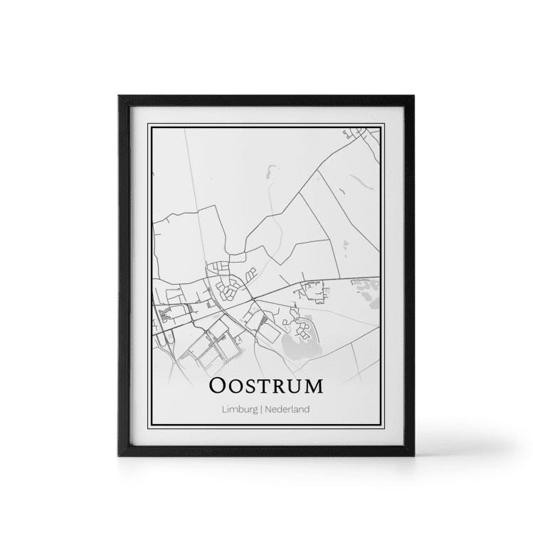 Plattegrond Oostrum poster - Where It Happened