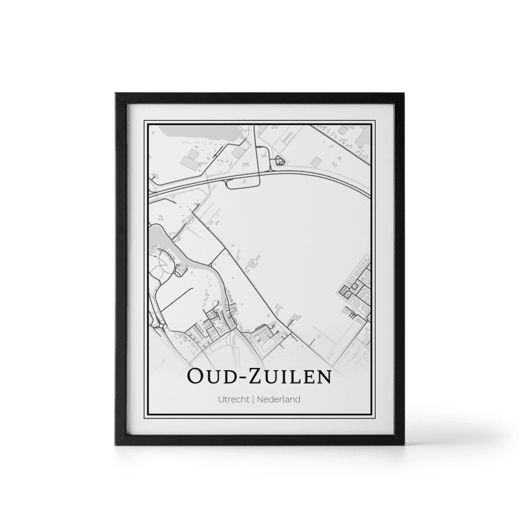 Plattegrond Oud-Zuilen poster - Where It Happened