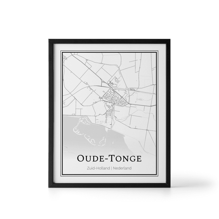 Plattegrond Oude-Tonge poster - Where It Happened