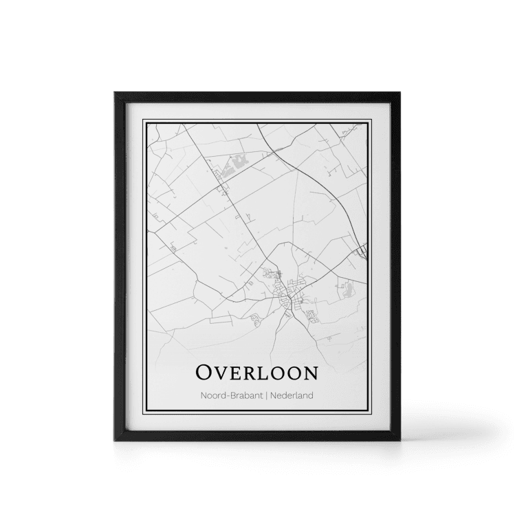 Plattegrond Overloon poster - Where It Happened