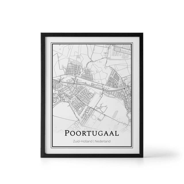 Plattegrond Poortugaal poster - Where It Happened