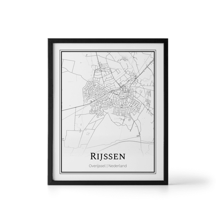 Plattegrond Rijssen poster - Where It Happened