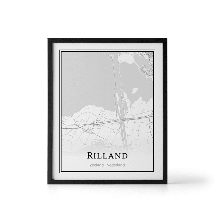 Plattegrond Rilland poster - Where It Happened