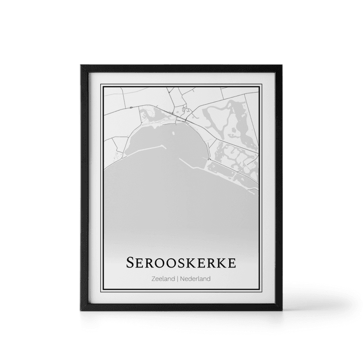 Plattegrond Serooskerke poster - Where It Happened