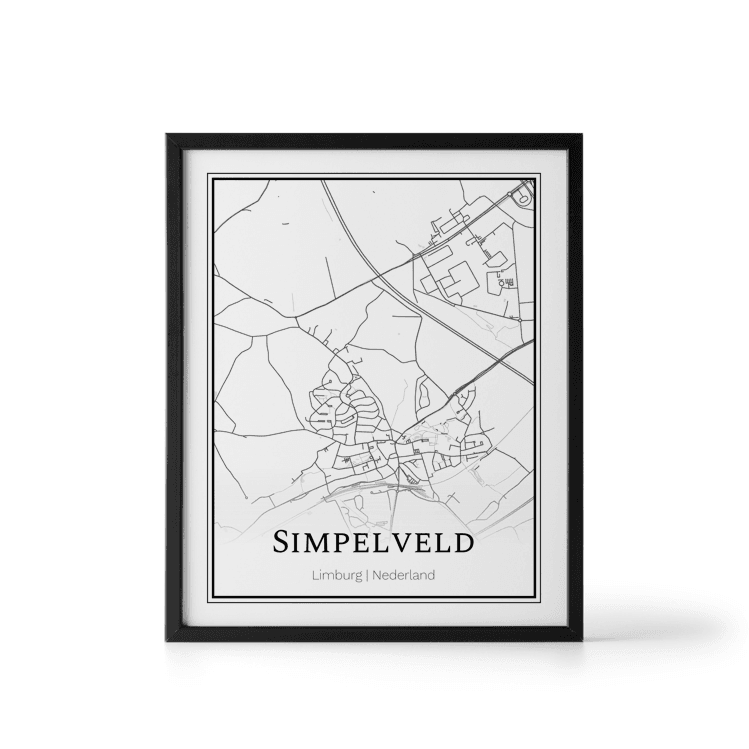 Plattegrond Simpelveld poster - Where It Happened