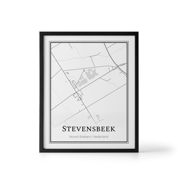 Plattegrond Stevensbeek poster - Where It Happened
