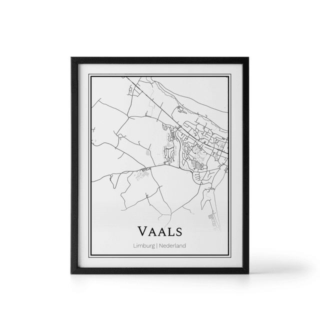 Plattegrond Vaals poster - Where It Happened