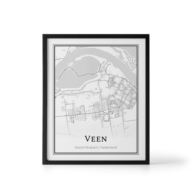 Plattegrond Veen poster - Where It Happened