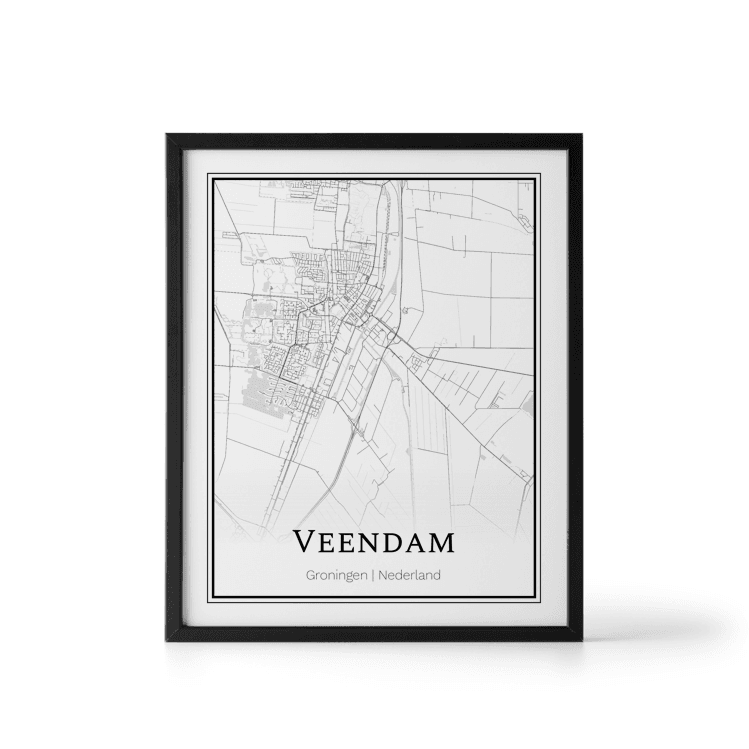 Plattegrond Veendam poster - Where It Happened