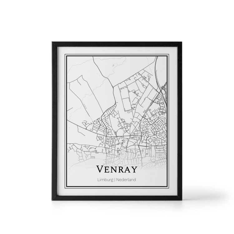 Plattegrond Venray poster - Where It Happened