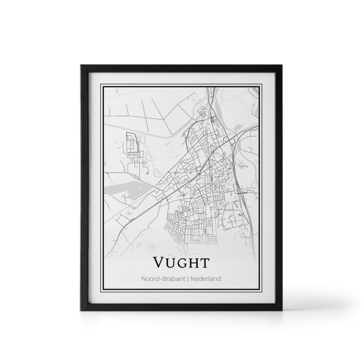 Plattegrond Vught poster - Where It Happened