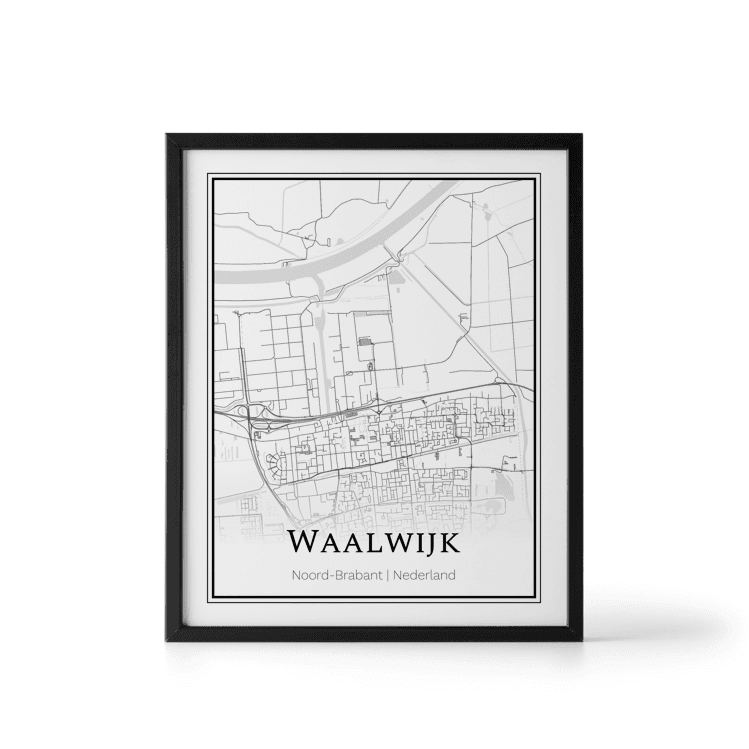 Plattegrond Waalwijk poster - Where It Happened