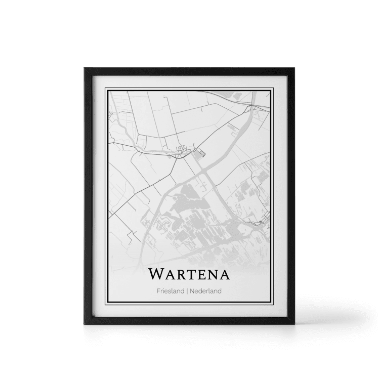 Plattegrond Wartena poster - Where It Happened