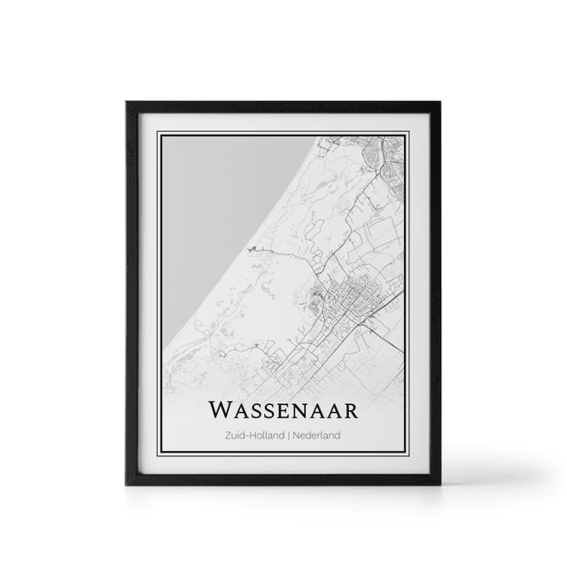 Plattegrond Wassenaar poster - Where It Happened