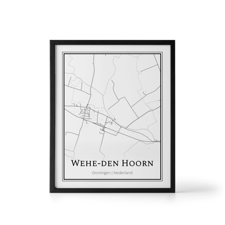 Plattegrond Wehe-den Hoorn poster - Where It Happened