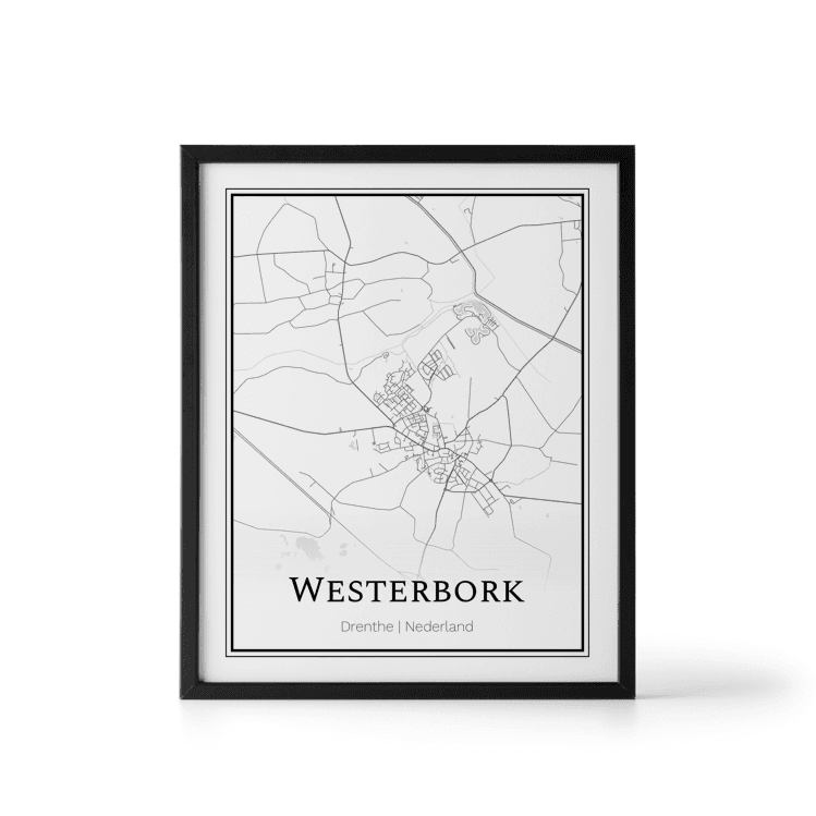 Plattegrond Westerbork poster - Where It Happened