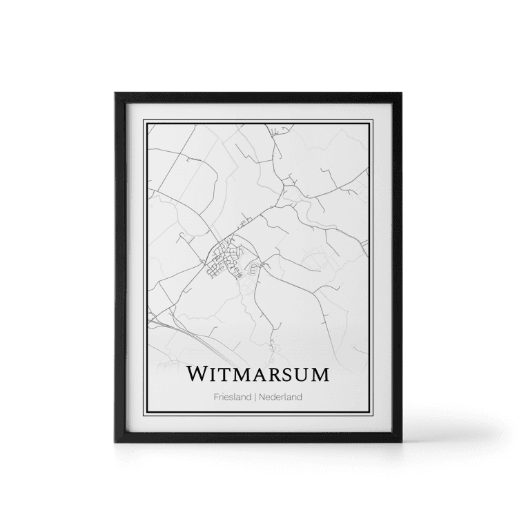 Plattegrond Witmarsum poster - Where It Happened
