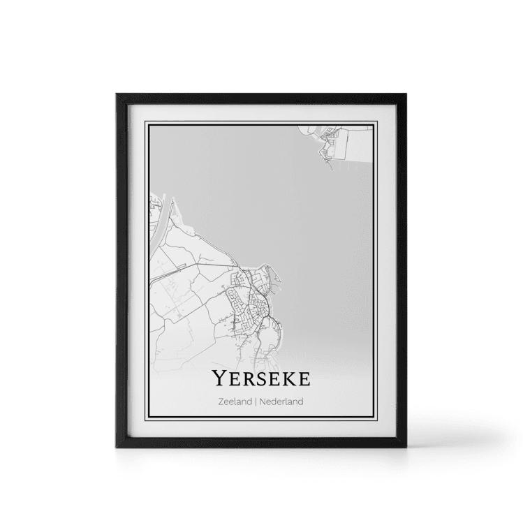 Plattegrond Yerseke poster - Where It Happened