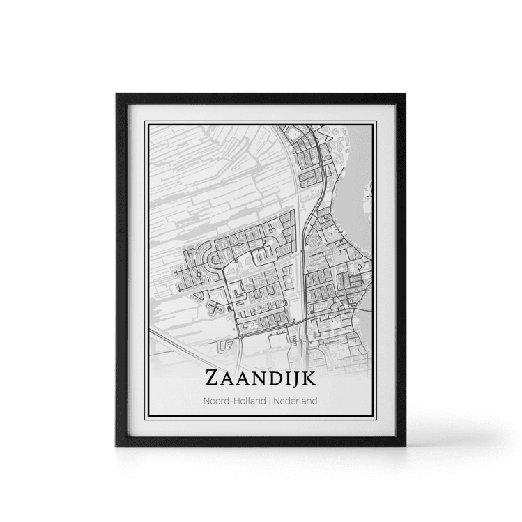 Plattegrond Zaandijk poster - Where It Happened