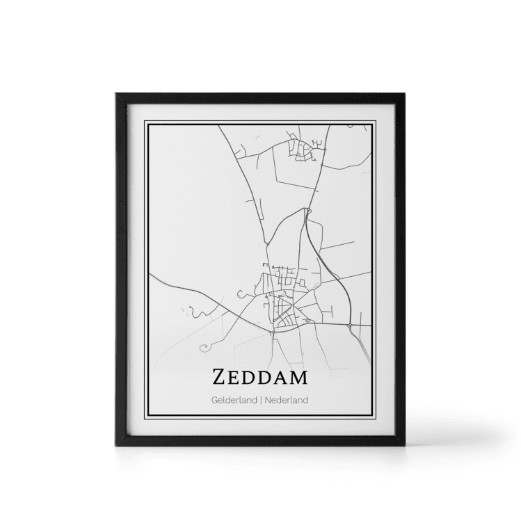 Plattegrond Zeddam poster - Where It Happened