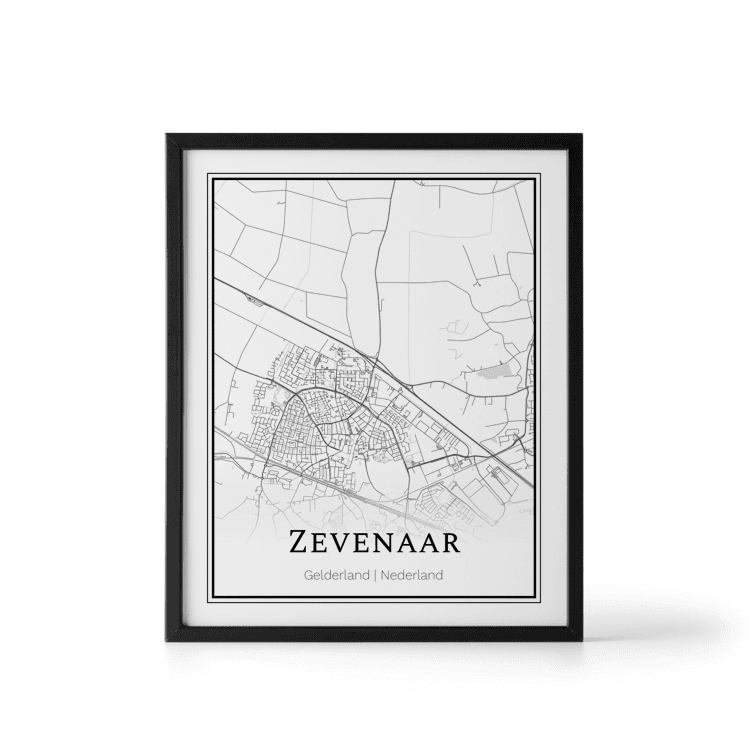 Plattegrond Zevenaar poster - Where It Happened