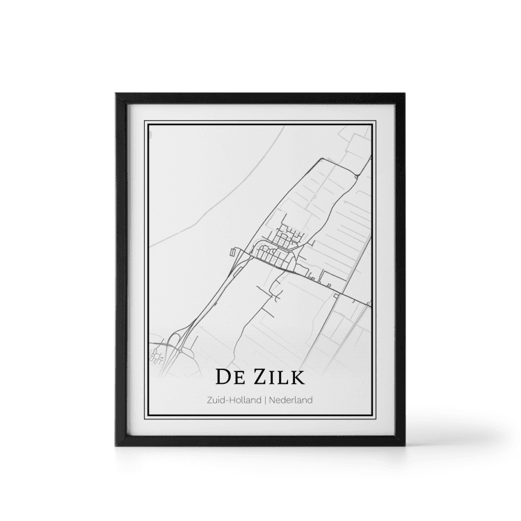 Plattegrond De Zilk poster - Where It Happened