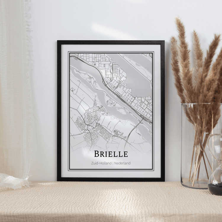 Plattegrond Brielle poster - Where It Happened