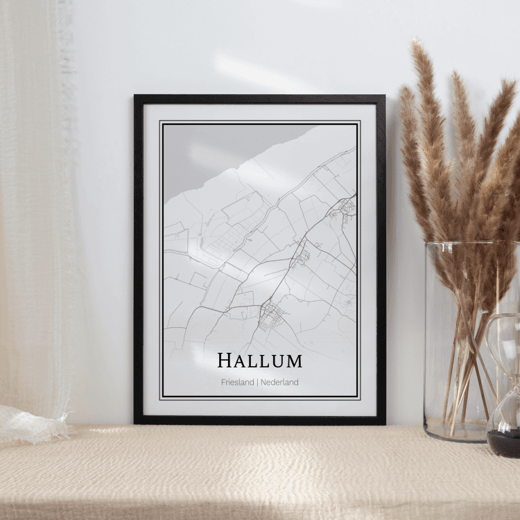 Plattegrond Hallum poster - Where It Happened