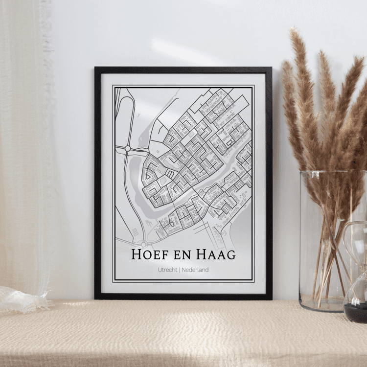 Plattegrond Hoef en Haag poster - Where It Happened