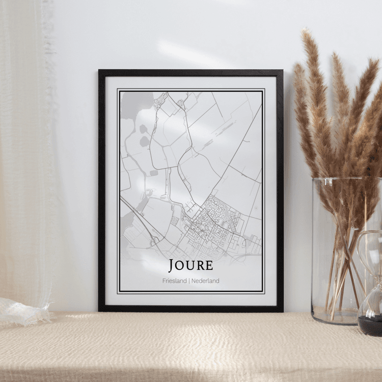 Plattegrond Joure poster - Where It Happened