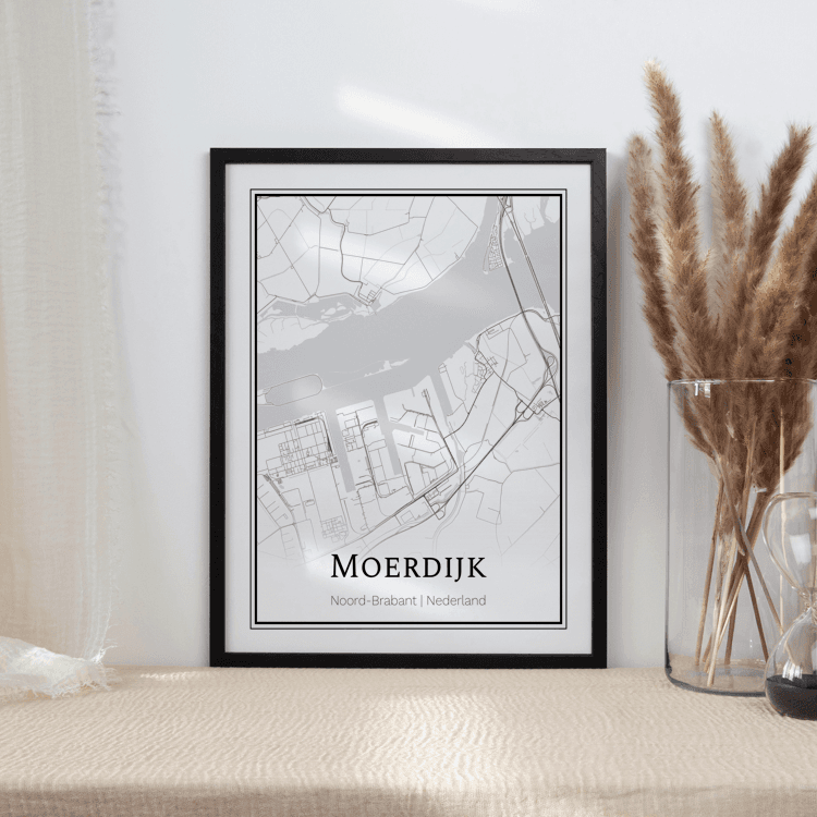 Plattegrond Moerdijk poster - Where It Happened