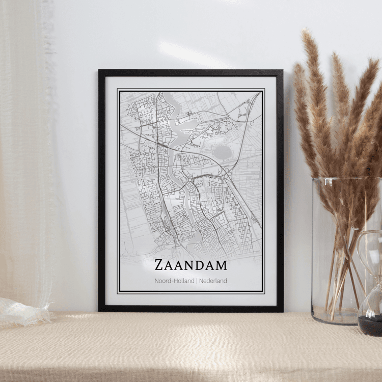 Plattegrond Zaandam poster - Where It Happened