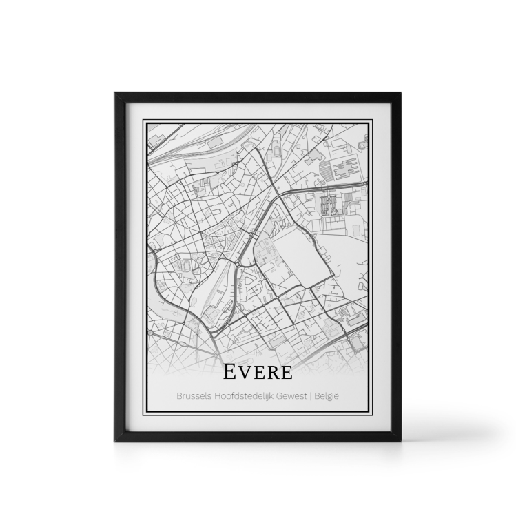 Plattegrond Evere poster - Where It Happened