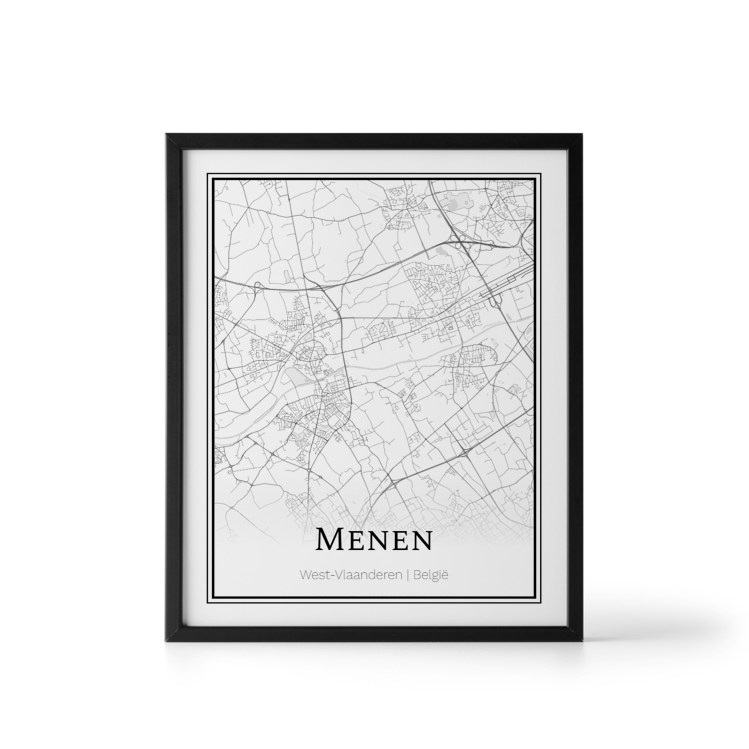 Plattegrond Menen poster - Where It Happened