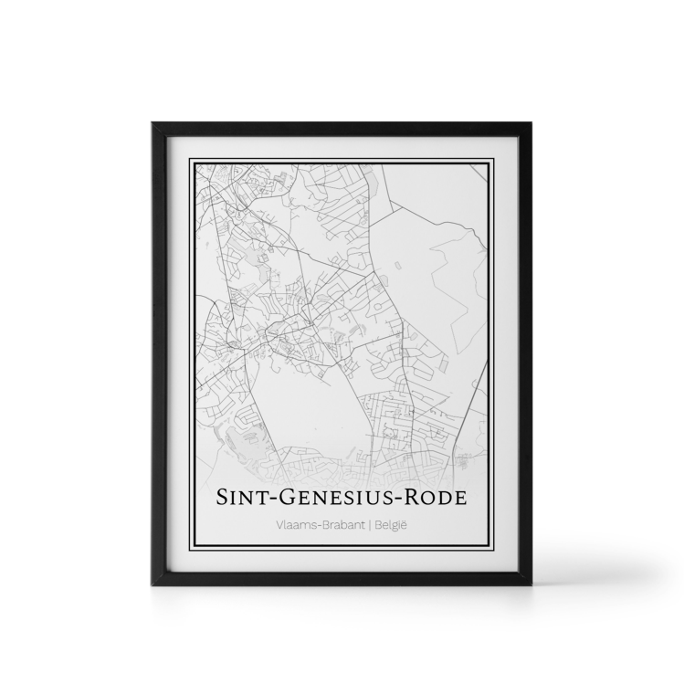 Plattegrond Sint-Genesius-Rode poster - Where It Happened