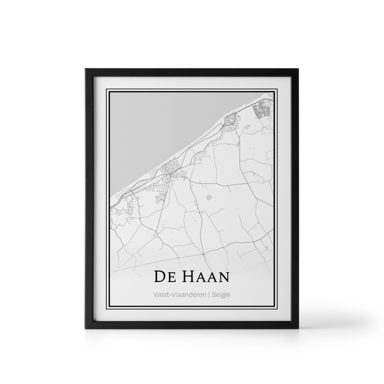 Plattegrond De Haan poster - Where It Happened