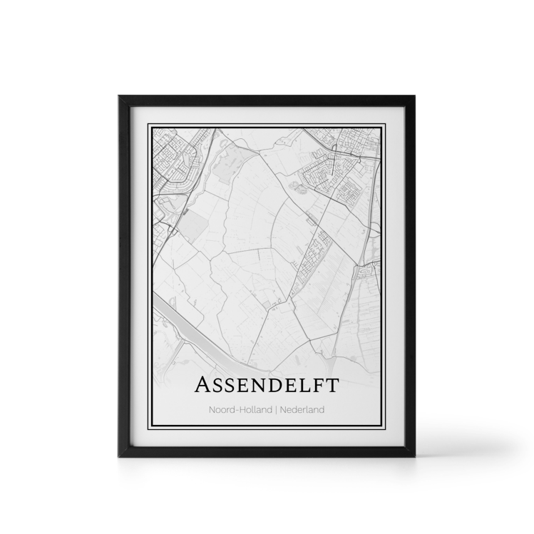 Plattegrond Assendelft poster - Where It Happened