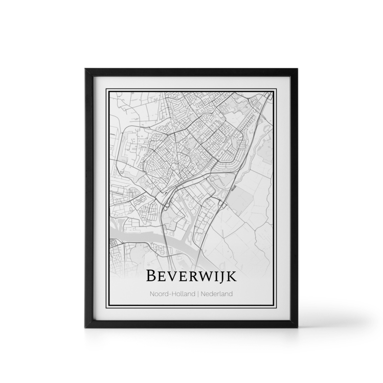 Plattegrond Beverwijk poster - Where It Happened